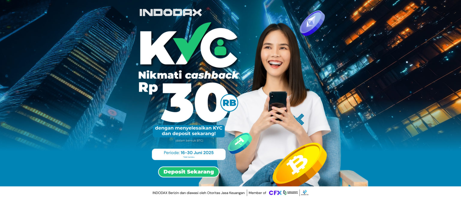 Verifikasi dan Deposit sekarang, Dapatkan Hadiah BTC dari INDODAX!